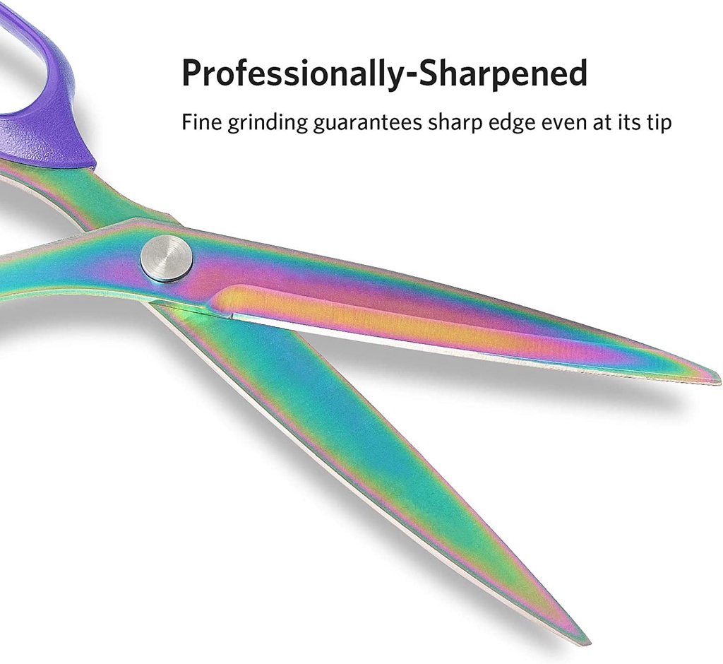 Sewing Scissors Extra Sharp Sewing Scissors Heavy Duty Titanium Coating ...