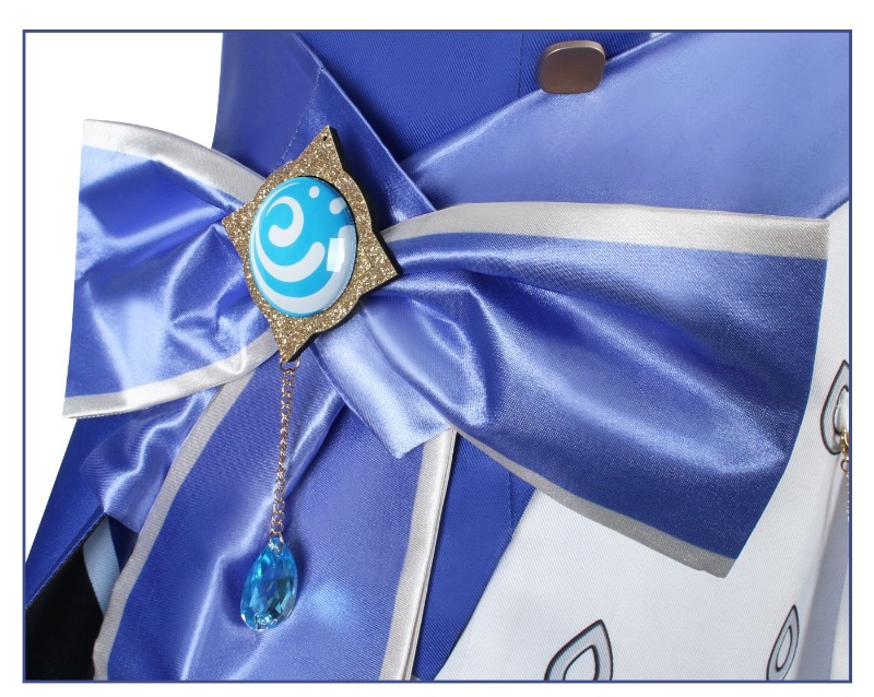 Genshin Impact Fontaine Character Focalors Cosplay Costume Full Set ...