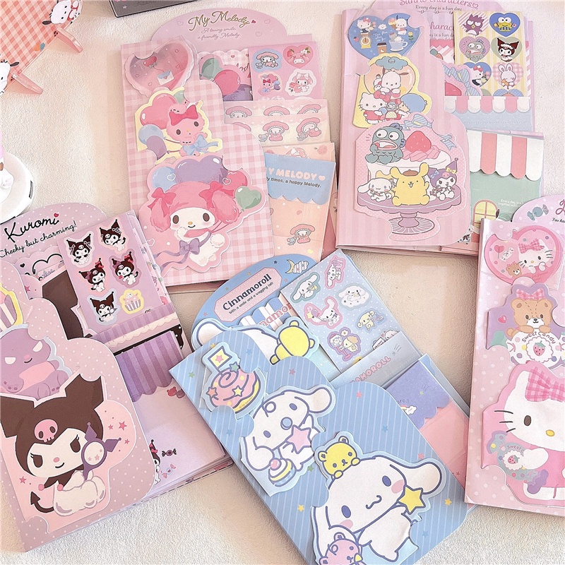 Sanrio Kuromi Melody Letterraft Note Student Decal Girls Gift Letter ...