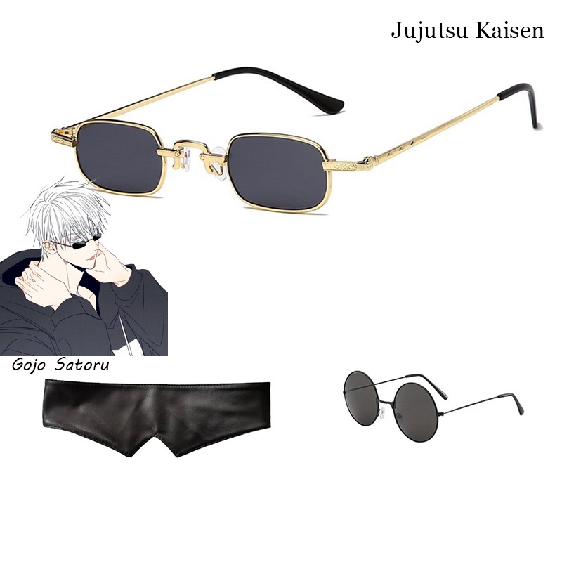 Jujutsu Kaisen Gojo Satoru Sunglasses Blindfold Cosplay Props Comic Con ...