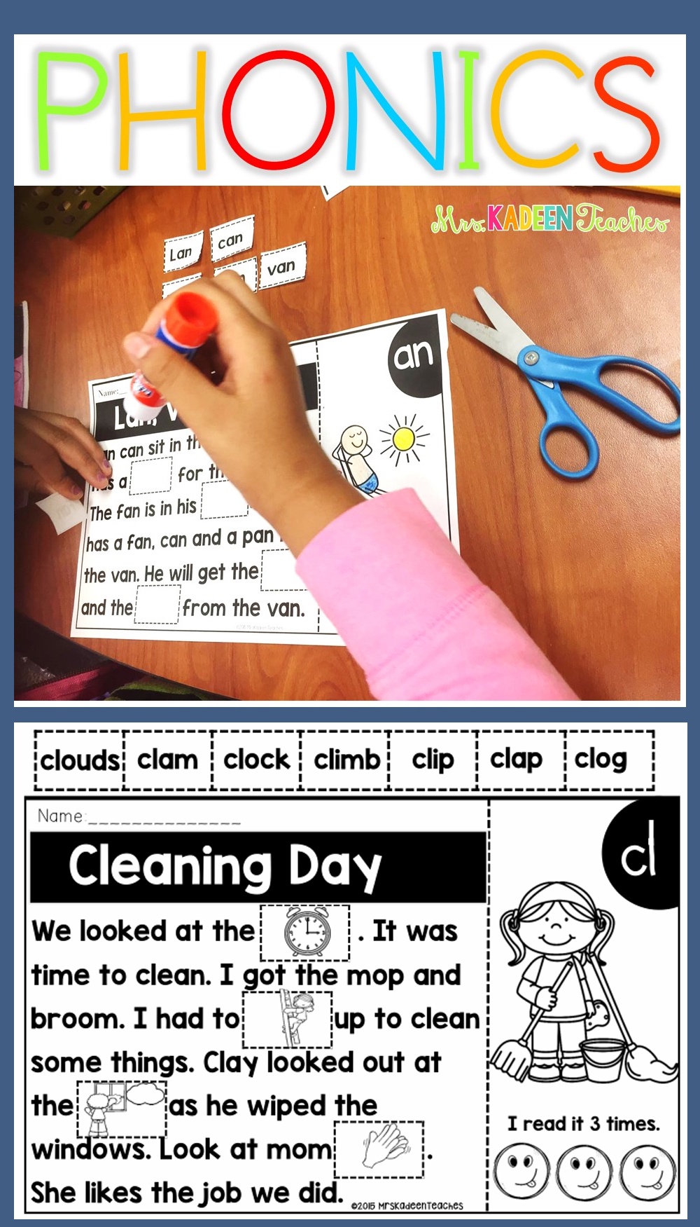 Blends / Digraph / Long Vowel / Word Family Worksheets Practice for ...
