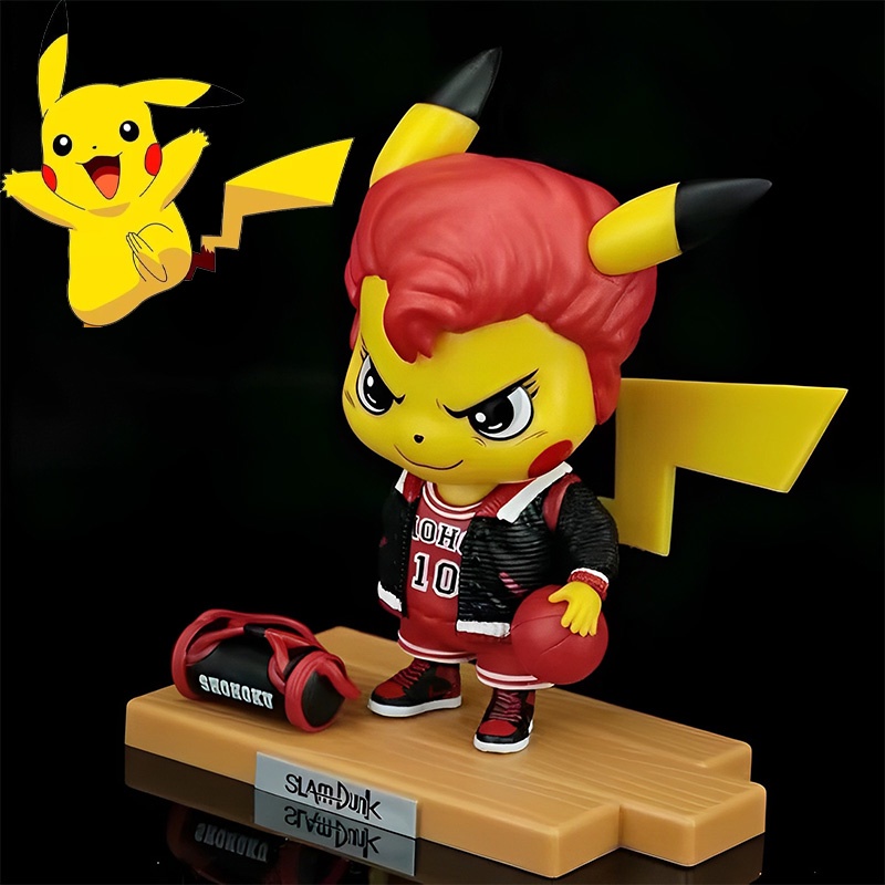 Dressed Pikachu As Slam Dunk Star Sakuragi Action Toy Model Figure ...