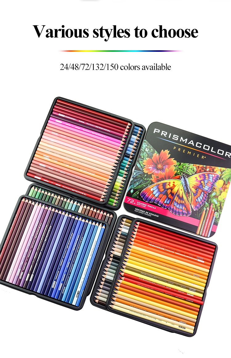 Angel Mark Colored Pencil Series Set 24/36/48/72/132/150 Colors Drawing ...