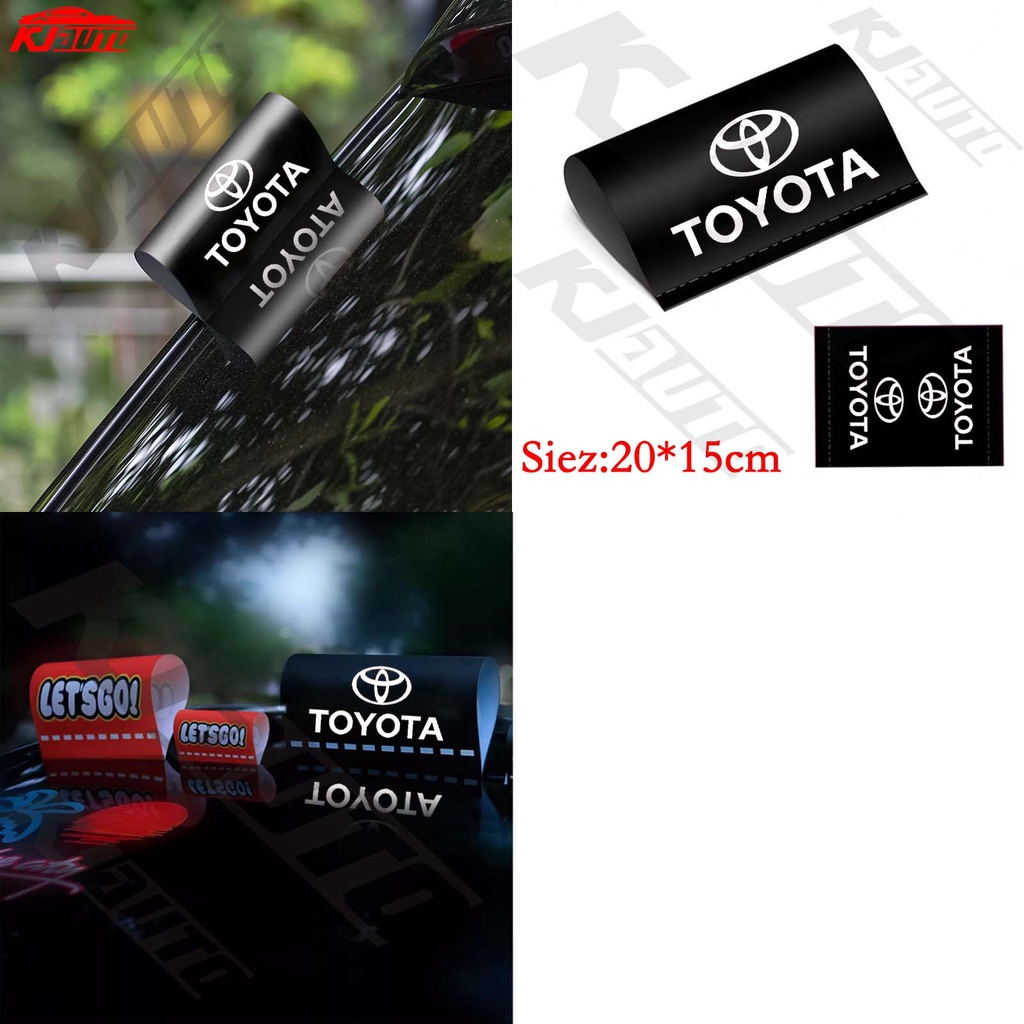NEW Toyota Car Sticker Wash Label Style Trunk Door Decals PVC Auto ...