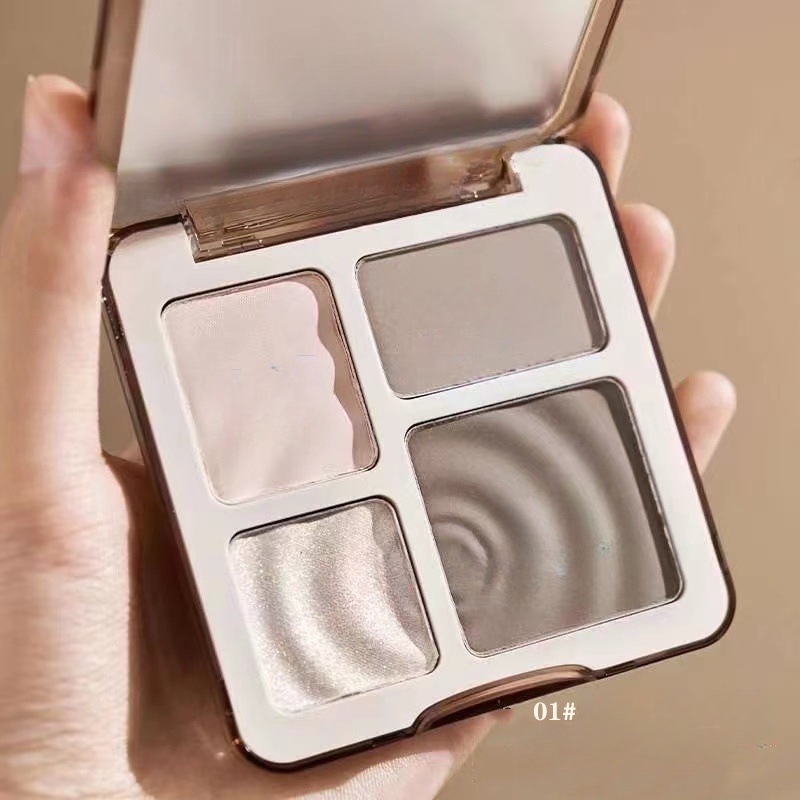 MUGE LEEN 4-colour Highlights Contour Matte Brighten | Shopee Philippines