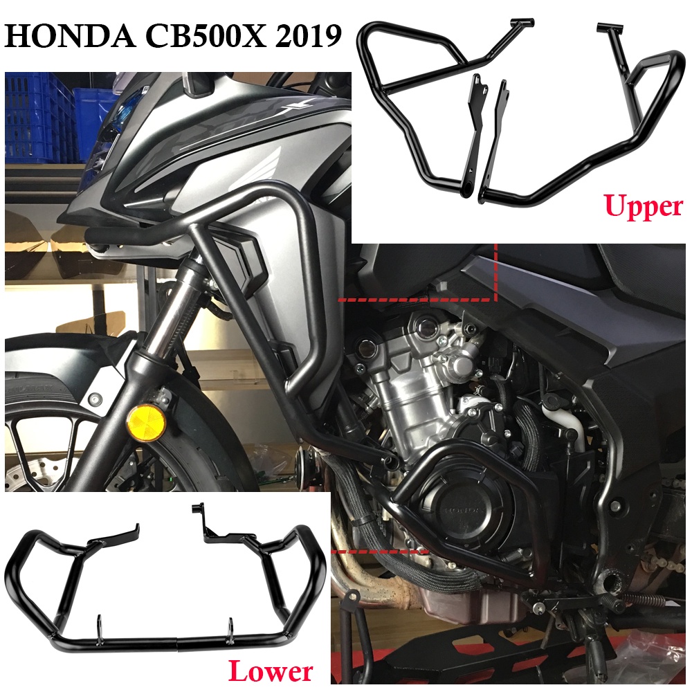 Upper Lower Engine Guard Crash Bar Fairing Frame Protector Bumper for ...