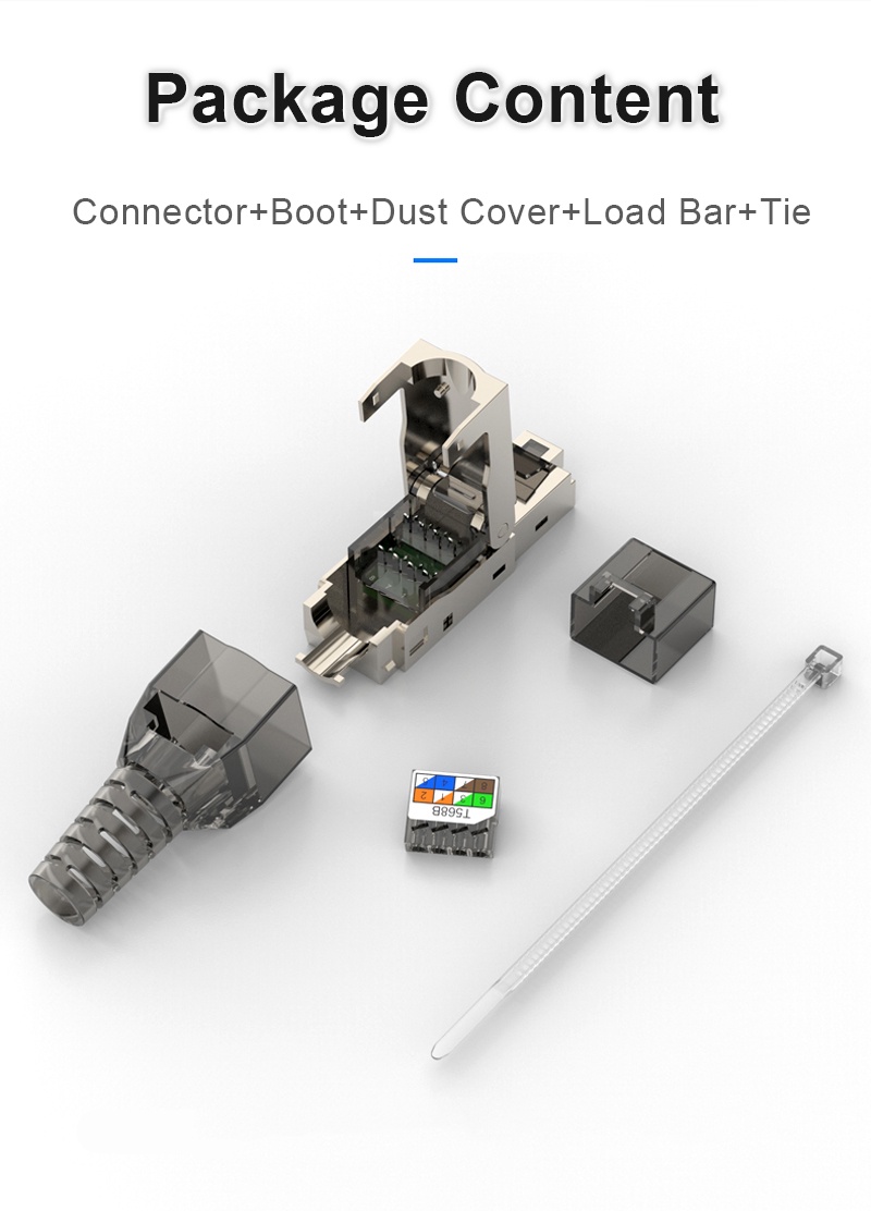 ZoeRax RJ45 CAT8 Cat7 CAT6A Connector Tool-Free, Toolless RJ45 ...