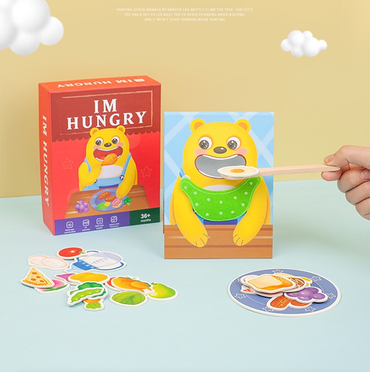 Montessori Parent-Child Interaction Play House Simulation Feeding Game ...