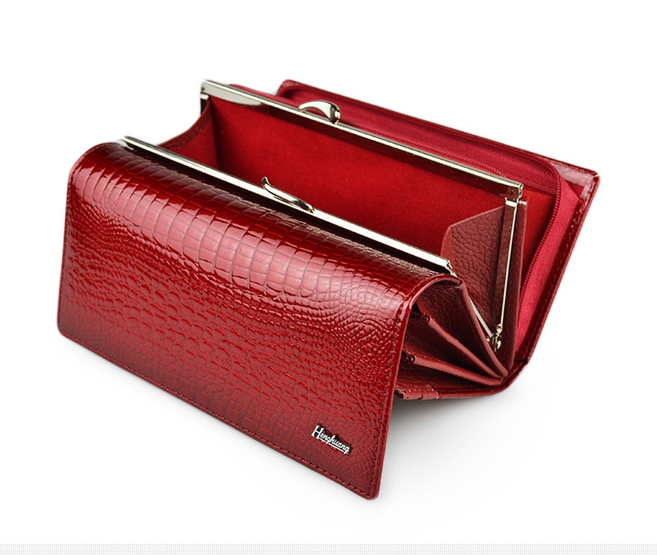 Long Wallet Ladies High-grade Leather Coin Purse Multi-Functional Card ...