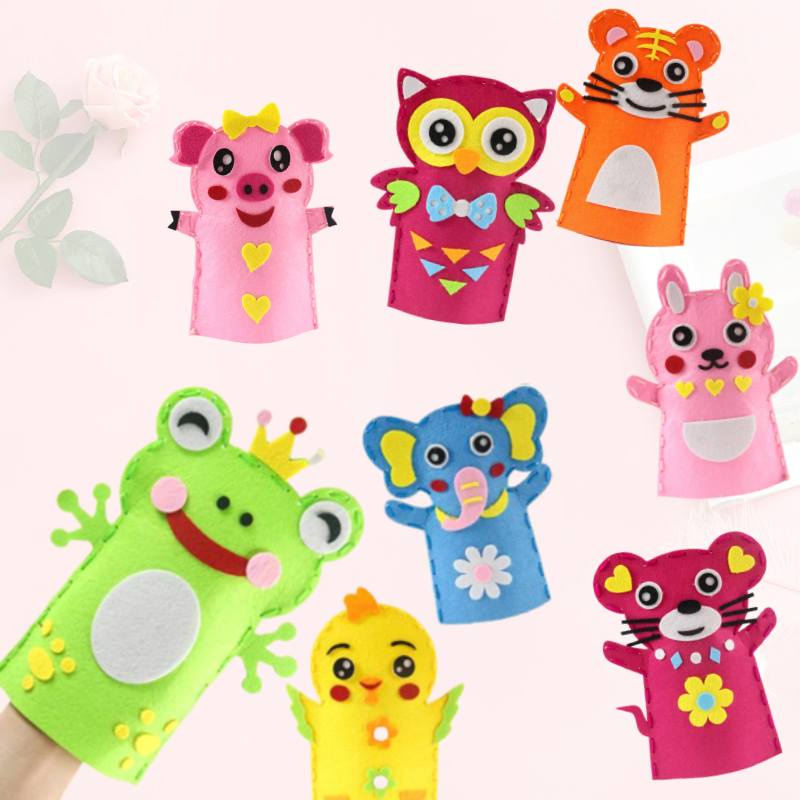 Craft Diy Supplies For Children's Day Non-woven Fabric Hand Puppets ...