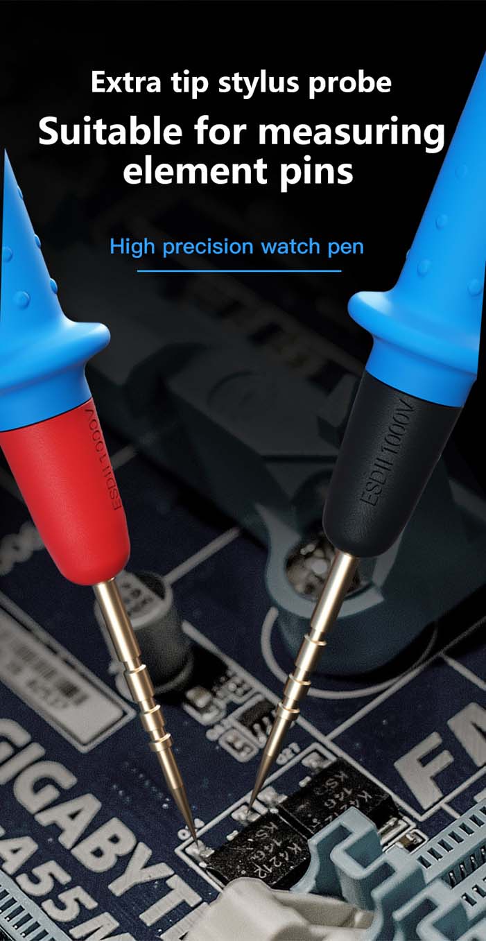 MaAnt 1000V 20A Universal Multimeter Test Leads Soft silicone Cable ...