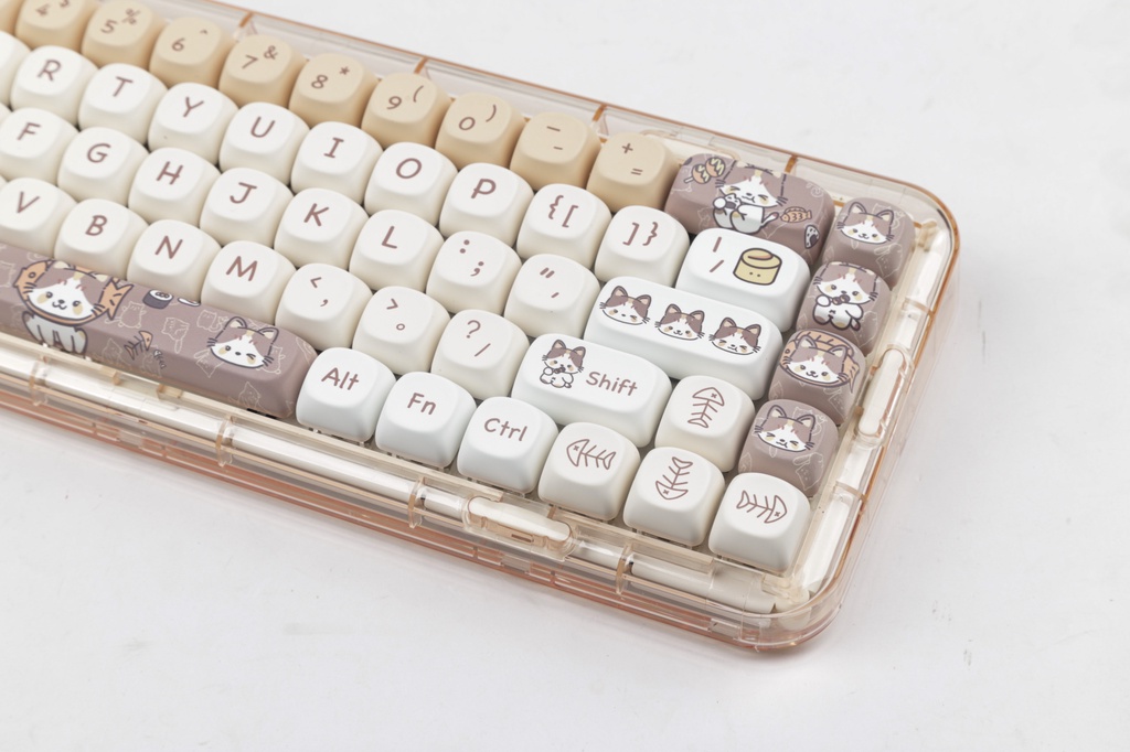 Alice Rabbit Keycaps MOA Profile Cartoon Bunny PBT Dye Sub Mechanical ...