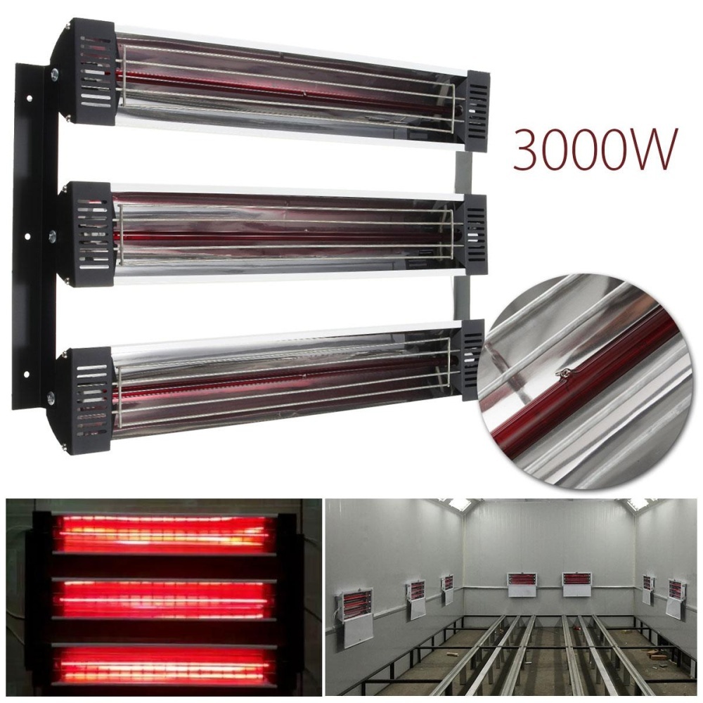 3000W Spray/Baking Booth Infrared Paint Curing Heater Lamp Heating ...