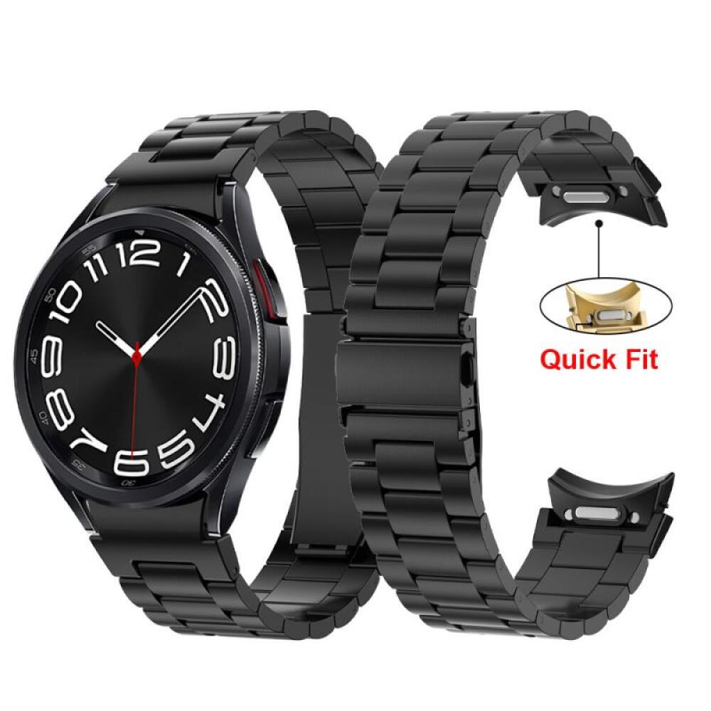 Beiziye No Gaps Quick Fit Stainless Steel Strap For Samsung Watch 6 4 ...