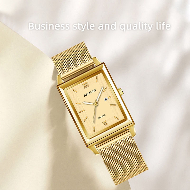 Gold Watch Fashion Watch for Women Classic Quartz Watch Relo for Woman ...