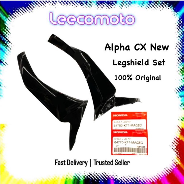 Honda Wave Alpha 110 CX New Model Legshield Set Front Cover Kepak Sayap ...