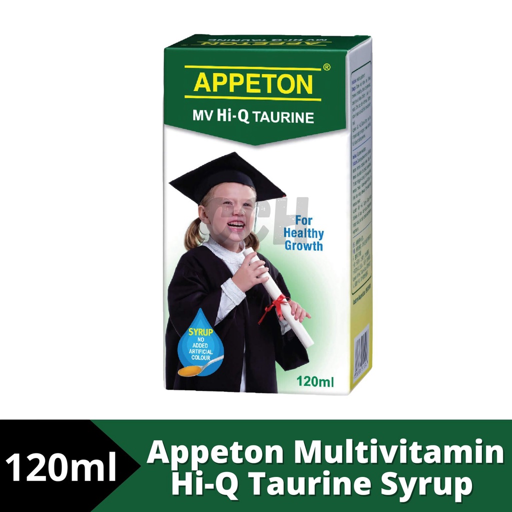 Appeton Multivitamin Hi-Q Taurine Syrup (120ml) | Shopee Philippines