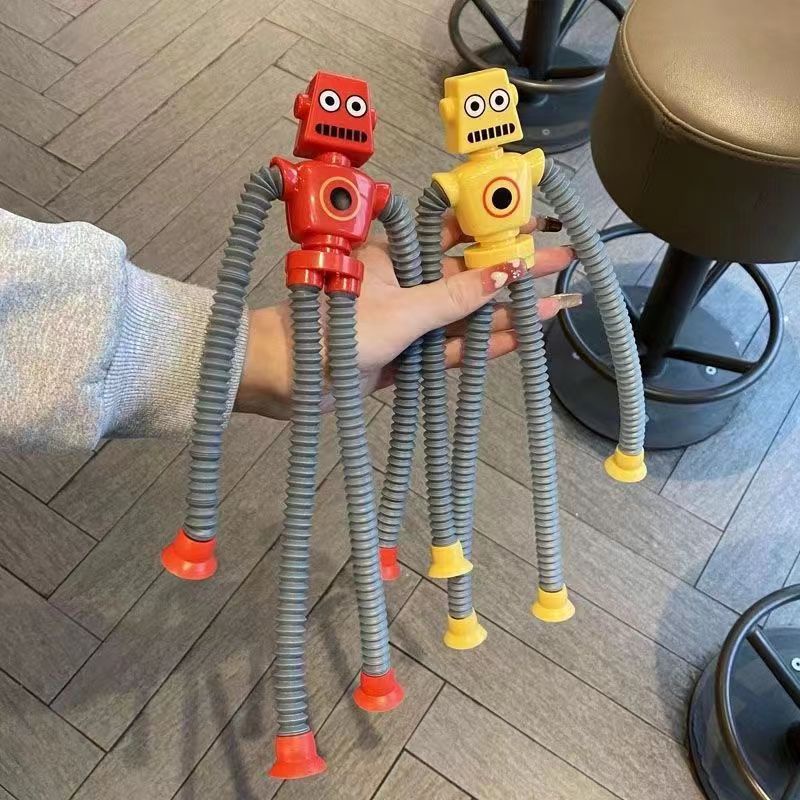 Suction Cup Robot Toy Variety Retractable Shape Stretching Tube ...