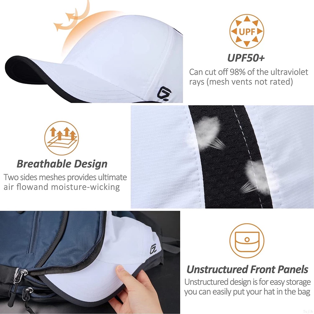 GADIEMKENSD Unstructured Hats UPF 50+ Lightweight Breathable Mesh ...
