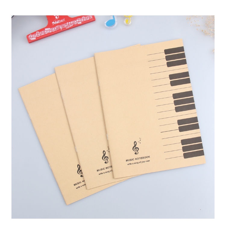 Universal Staff Notebook B5 with Music Theory Five Line Spectrum Book ...