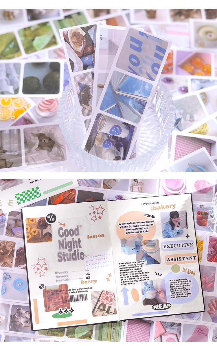 Journamm 30pcs/90patterns/pack Ins Materials Stickers Book DIY ...