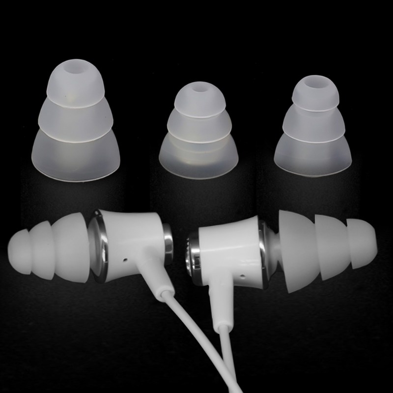 S M L In-ear Earphone Eartips / Soft Anti Noise Earbuds Ear Pads ...
