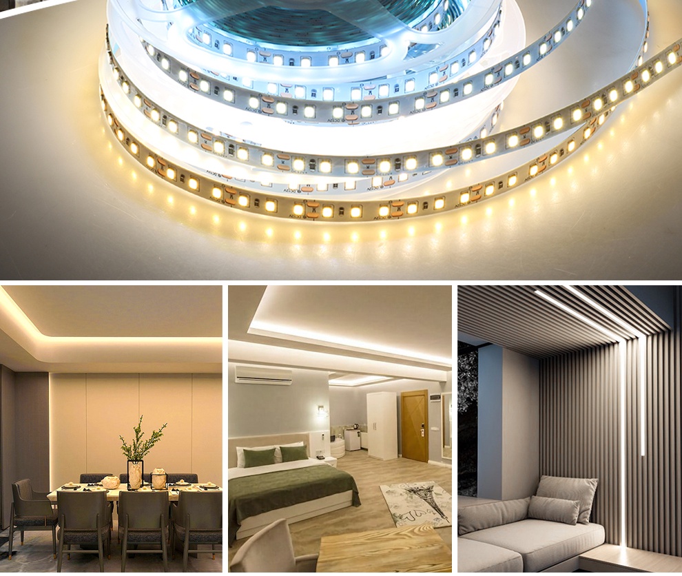 10M 20M LED Strip Light 12V 24V 120LEDs/m LED Strip High Brightness ...