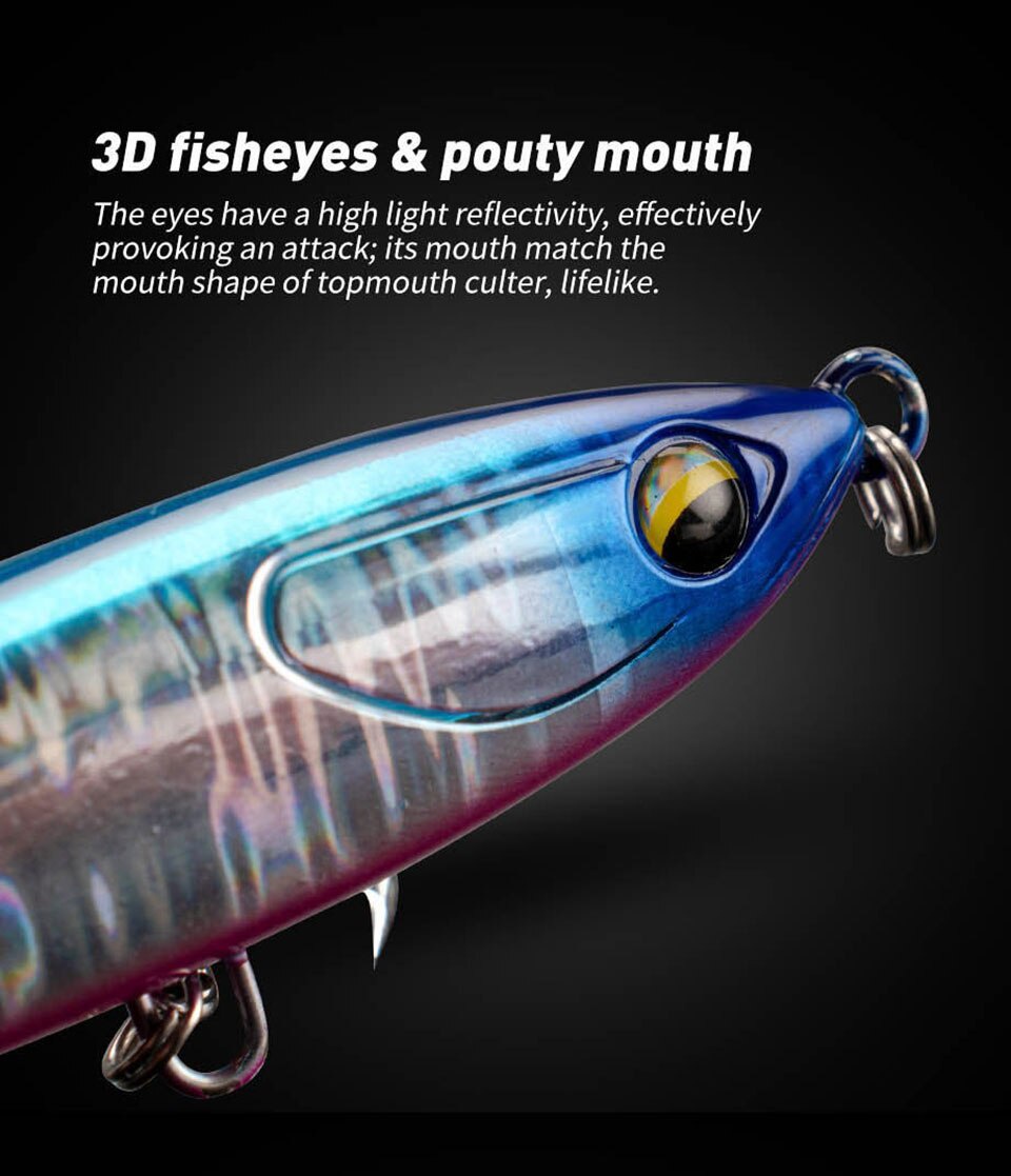 WALK FISH Sinking Pencil 105mm 28.4g Shore Jigging Fishing Lures ...