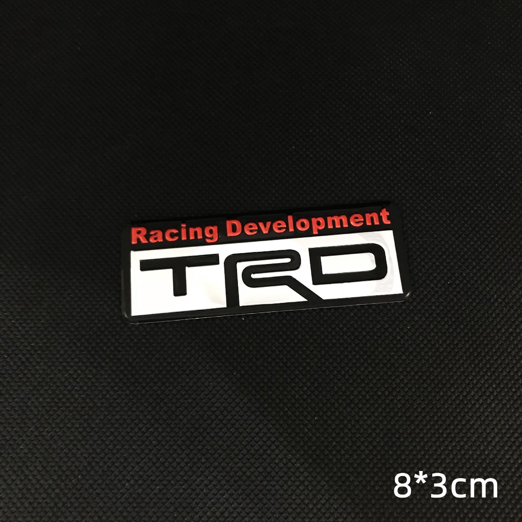 Toyota TRD Car Body Metal Nameplate Sticker For TRD Sports VIos Yaris ...
