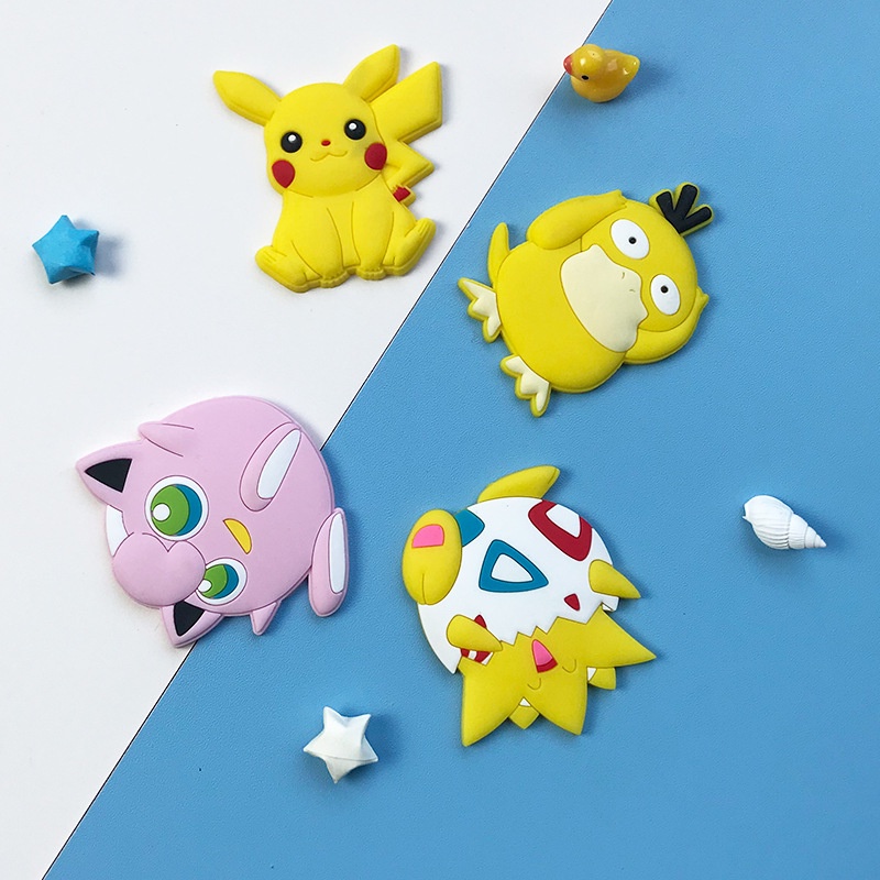 Pokemon Silicone Three-dimensional Pikachu Refrigerator Magnet Anime ...