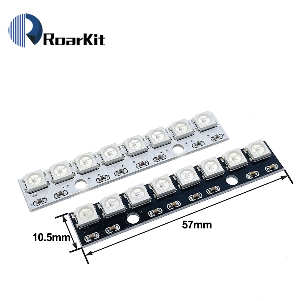 8*1Bit 8 Bits WS2812 WS 2811 5050 RGB Full LED Lamp Panel Module 5V ...
