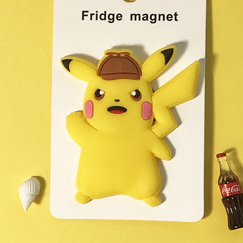Pokemon Silicone Three-dimensional Pikachu Refrigerator Magnet Anime ...