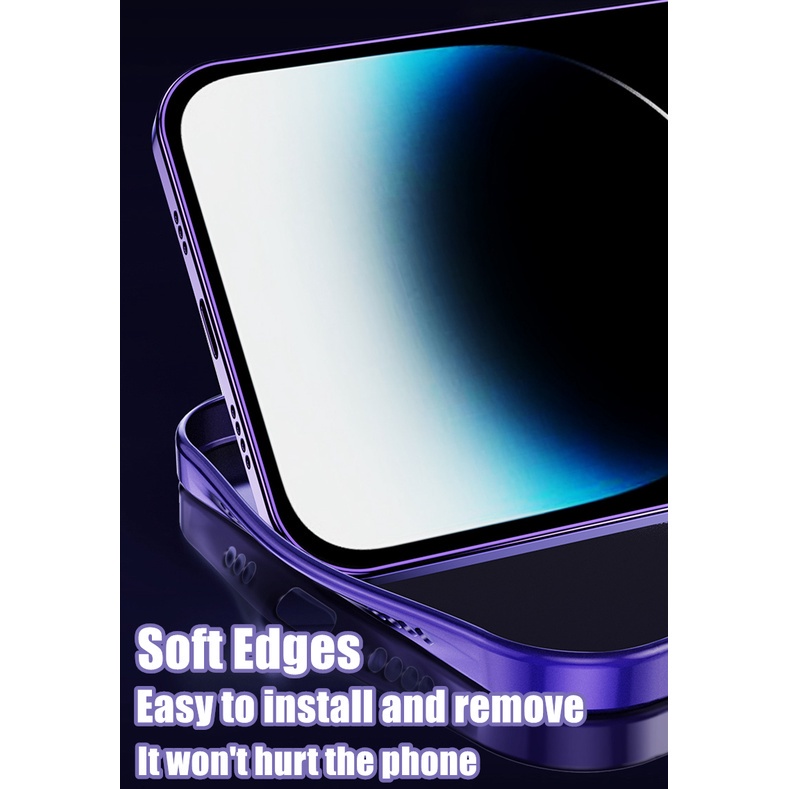 For iPhone 11 12 13 14 Pro Max Plus Frosted Texture PC Slim Lens Camera ...