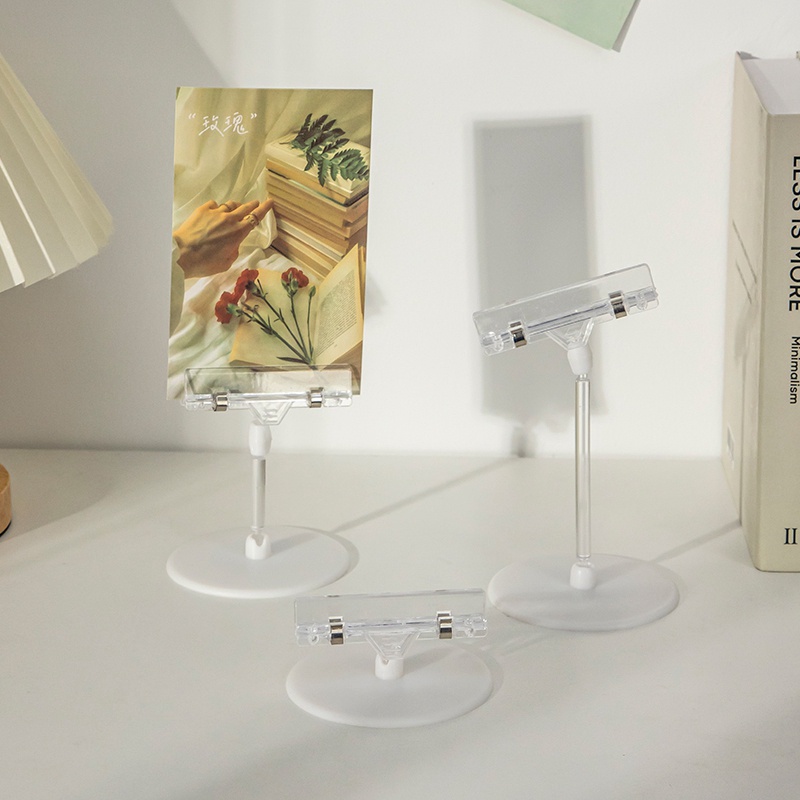 Photo Clip Desktop Message Notes Stand Transparent Desktop Decor ...