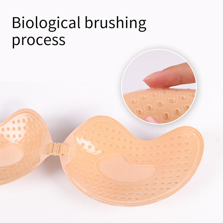 Gather Strapless Silicone Bra Breathable Mango Shape Self-Adhesive ...