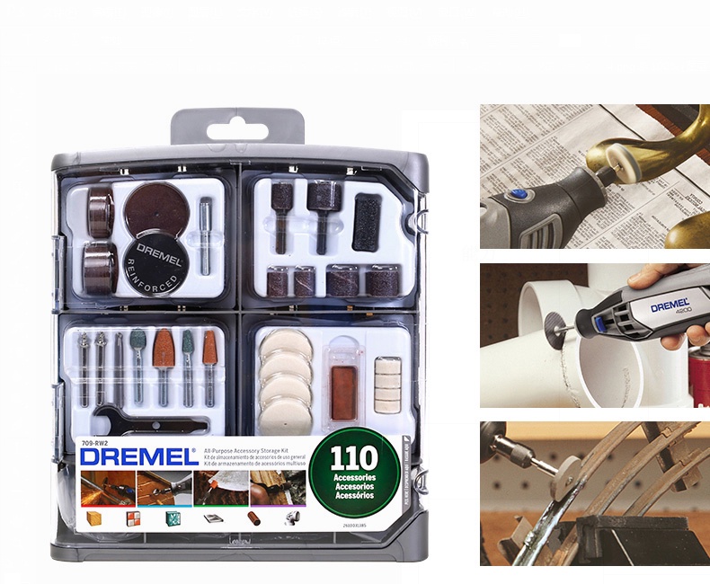 Dremel 110 Pcs 709-RW2 Engraving Electric Rotary Tool Accessories Set ...