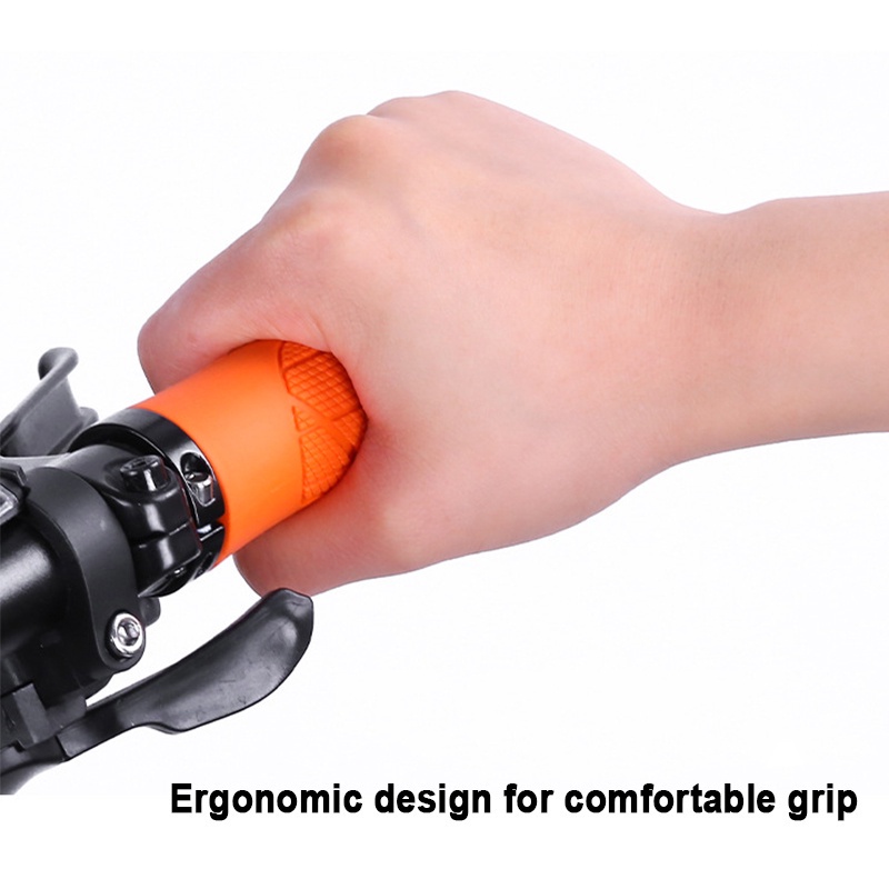 Bike Handle Grips Mtb Grips Rubber Shock Absorption Cycling Handle Bar ...