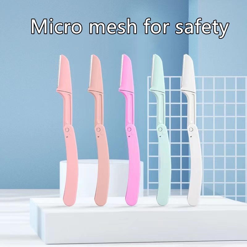 Eyebrow Razor Safe Folding Portable Eyebrow Trimmer Foldable Epilator ...