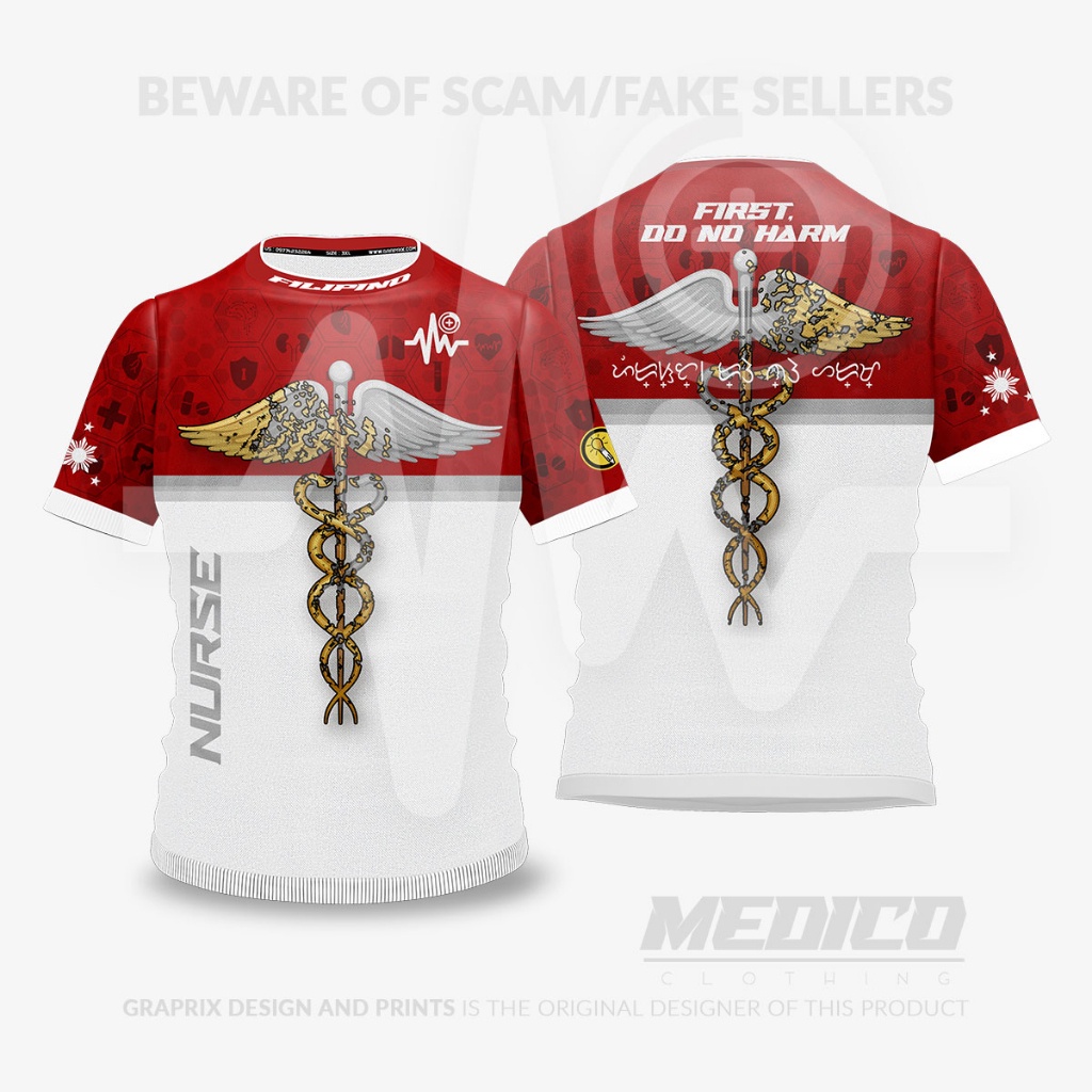 Nurse V1 MediCo Clothing T-shirt Full Sublimation - Unisex | Shopee ...