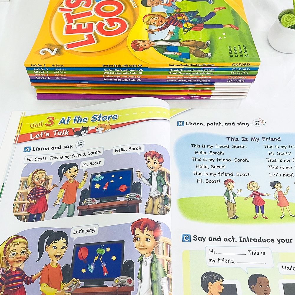 6book Oxford Let's Go Student Book 4th Edition New Phonics and Reading ...