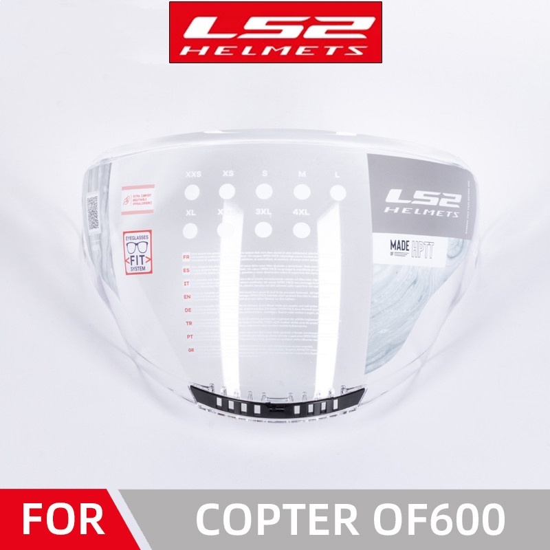 LS2 COPTER helmet lens only for Original LS2 OF600 helmets transparent ...