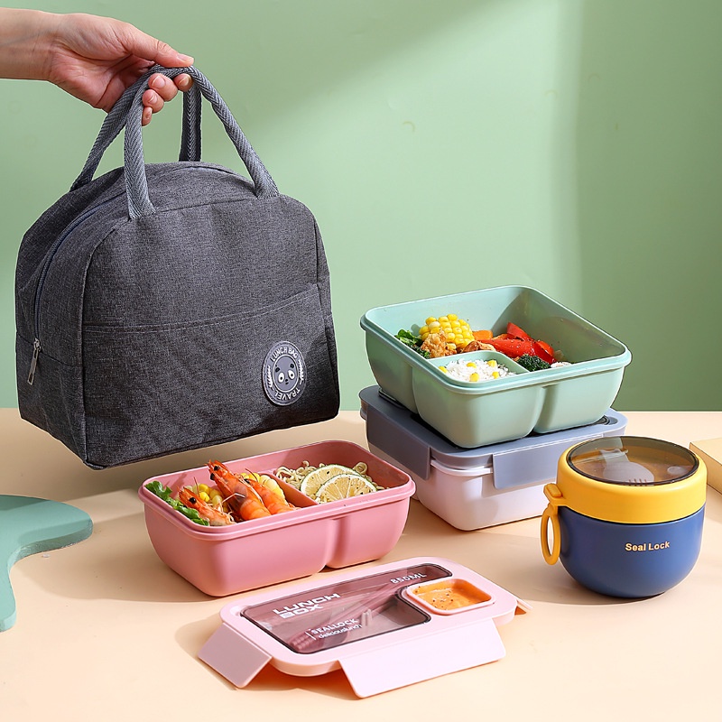 Lunch Box Storage Bag Food Container Microwavable Dinnerware (BGJAYA ...