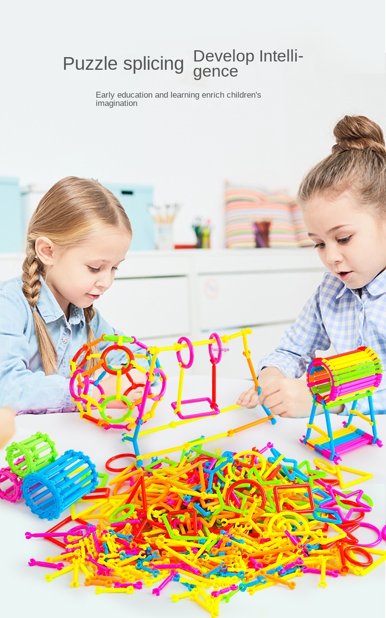 200pcs early childhood education educational toys/diy interlocking ...