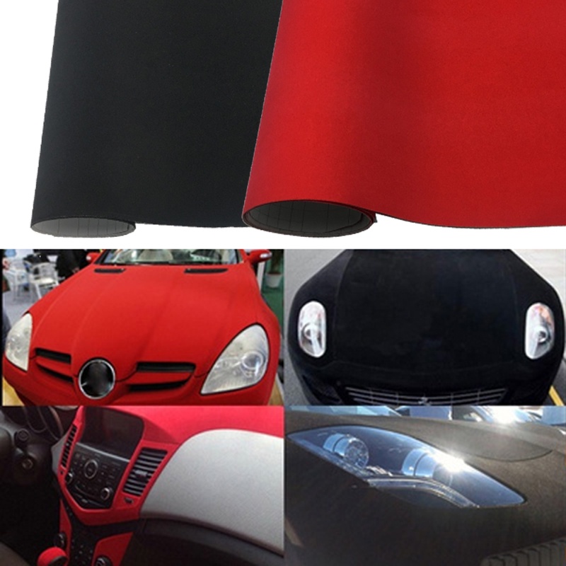 Self-adhesive Flannel Fabric DIY Car Velvet Cloth Sticker High Grade ...