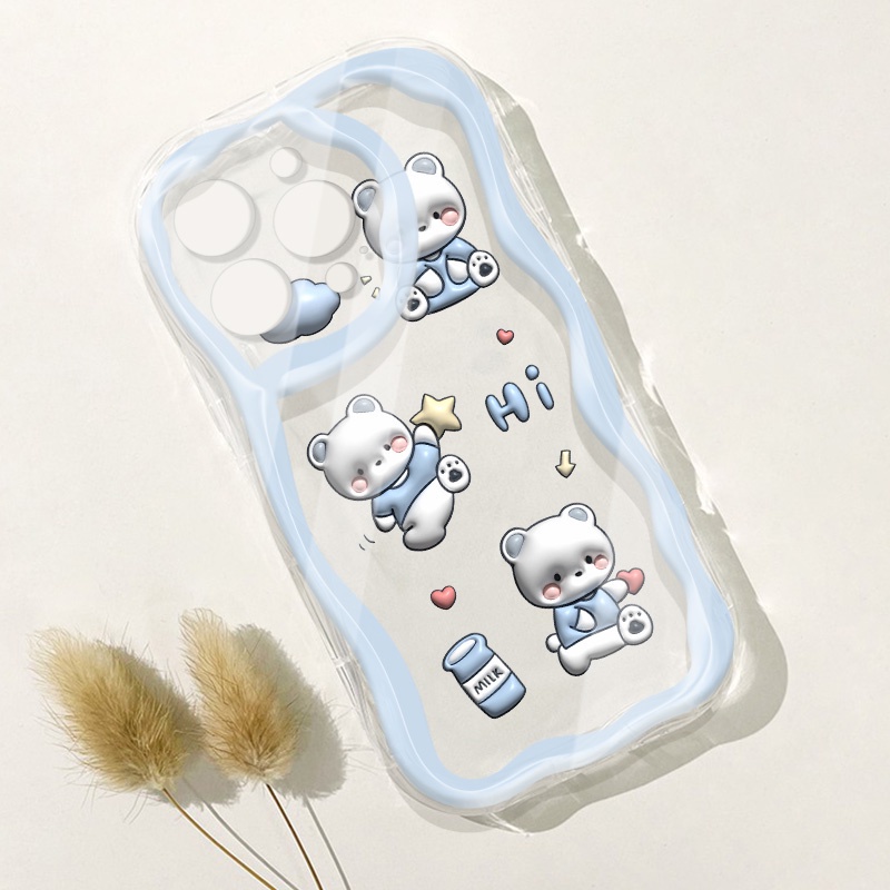 YBD Cute Wave Phone Case for Vivo Y02 Y02A Y02T V2254 Small Fresh ...