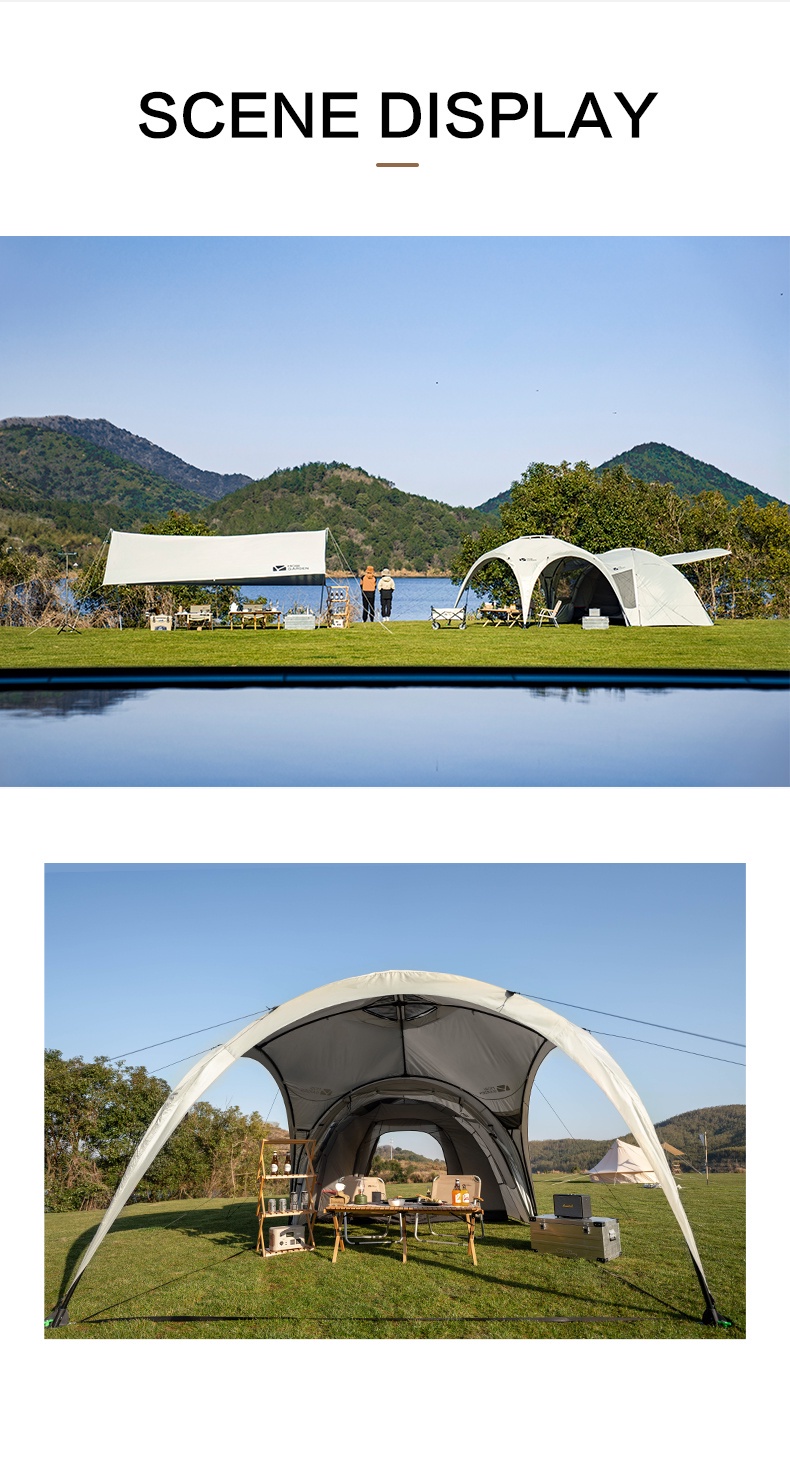 MOBI GARDEN Camping Sunshade Canopy Pavilion Vestibule Tent For ...