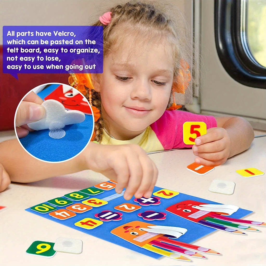 Learning Numbers Felt Board For Toddlers Counters For Kids Preschool ...