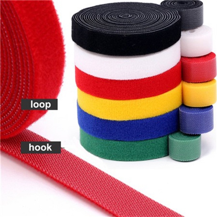 DIY Reusable Nylon Velcro Cable Ties,Hook and Loop Fastener Tape,Double ...