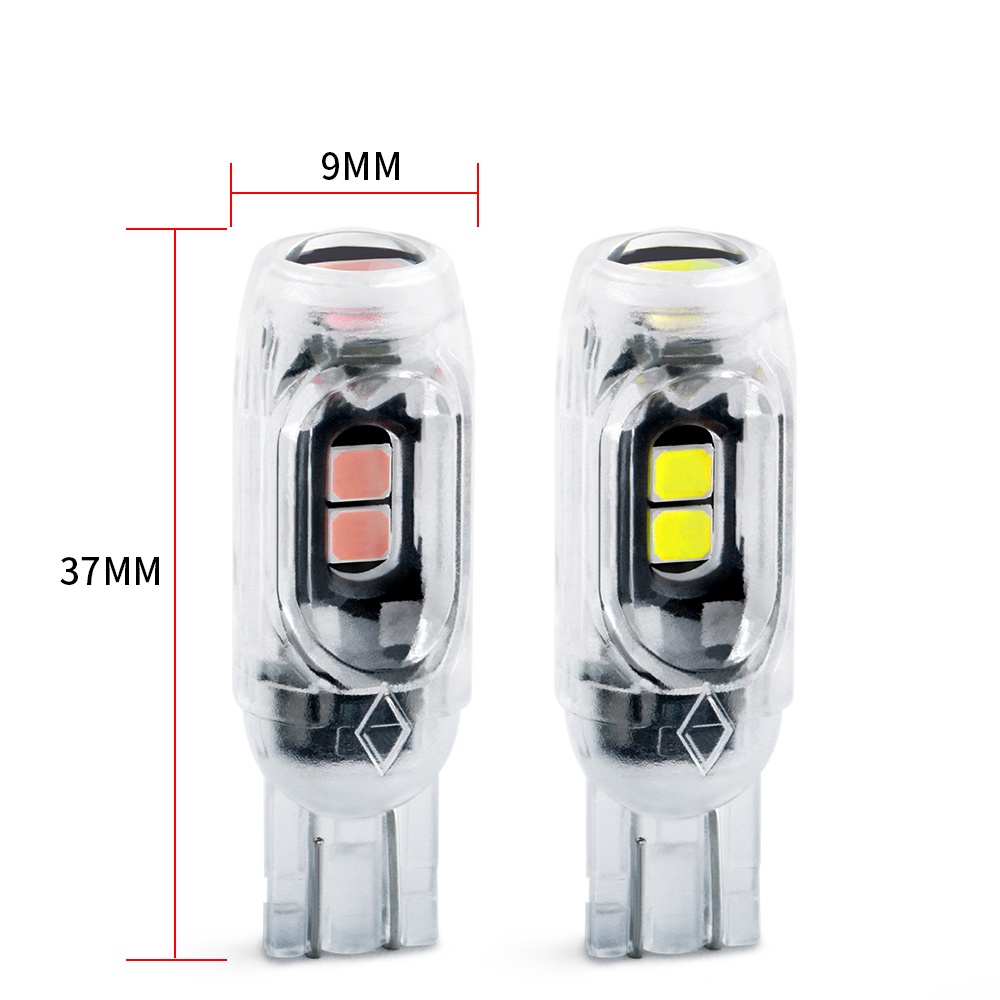 1x T10 W5W lens Led Flash Strobe Bulb 194 WY5W Flashing Interior ...