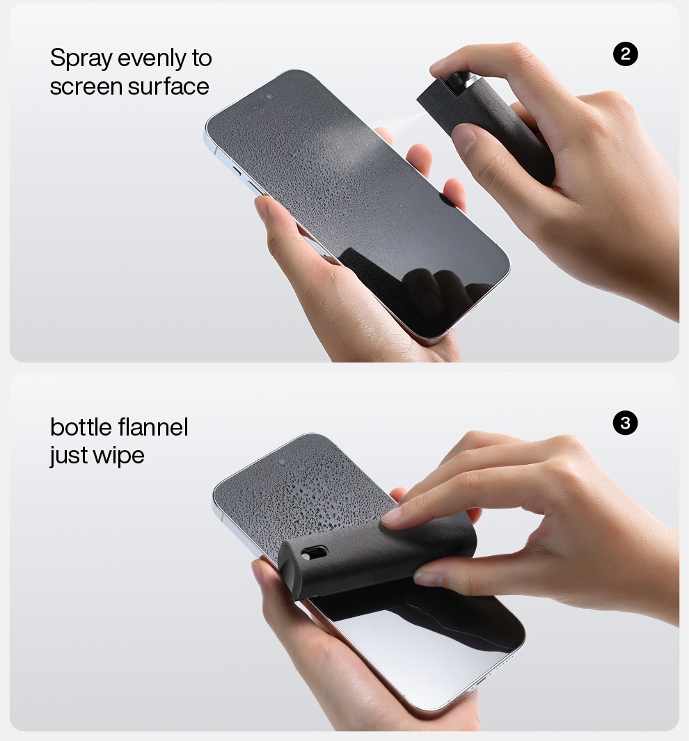 SmartDevil Mobile Phone Screen Cleaner Spray 2 In 1 Portable Tablet PC ...